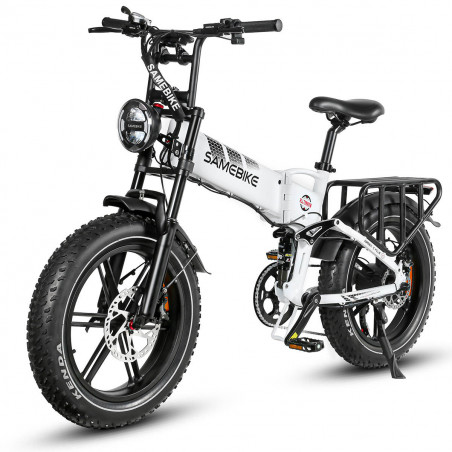 Samebike RS-A02 20 inch elektrische fiets 1200W 45Km/h 48V 17AH WIT